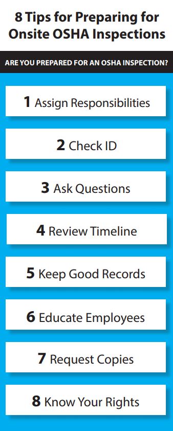 8 Tips When Preparing for an OSHA Inspections